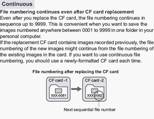 How the differing file numbering systems on the EOS 40D work.