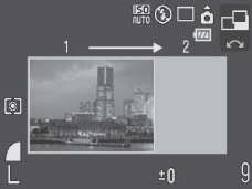 Procedure for using Stitch Assist mode using the PowerShot SX10 IS and ...