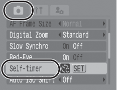 Setting the Self Timer PowerShot SD890 IS.