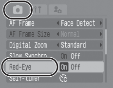 Procedure for setting the flash modes PowerShot SD870 IS and SD950 IS.