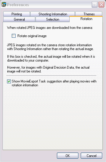 Customizing preferences in ZoomBrowser EX ver. 6.x