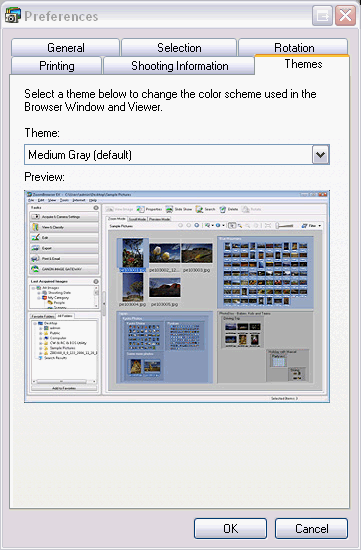 Customizing preferences in ZoomBrowser EX ver. 6.x