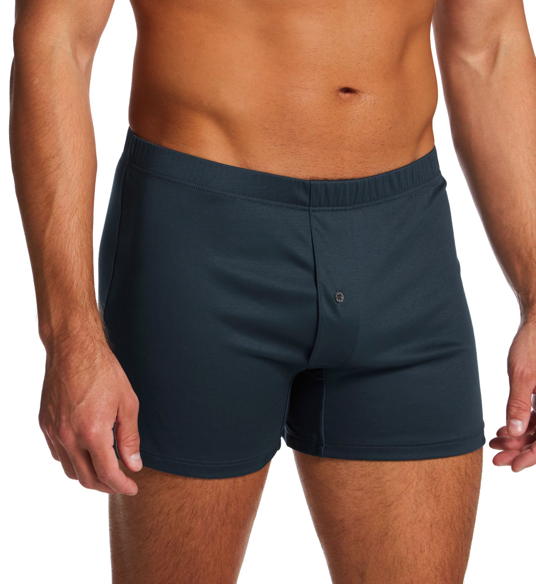Zimmerli Men's Black Handmade Sea Island Luxury Cotton Boxer Brief Size ...