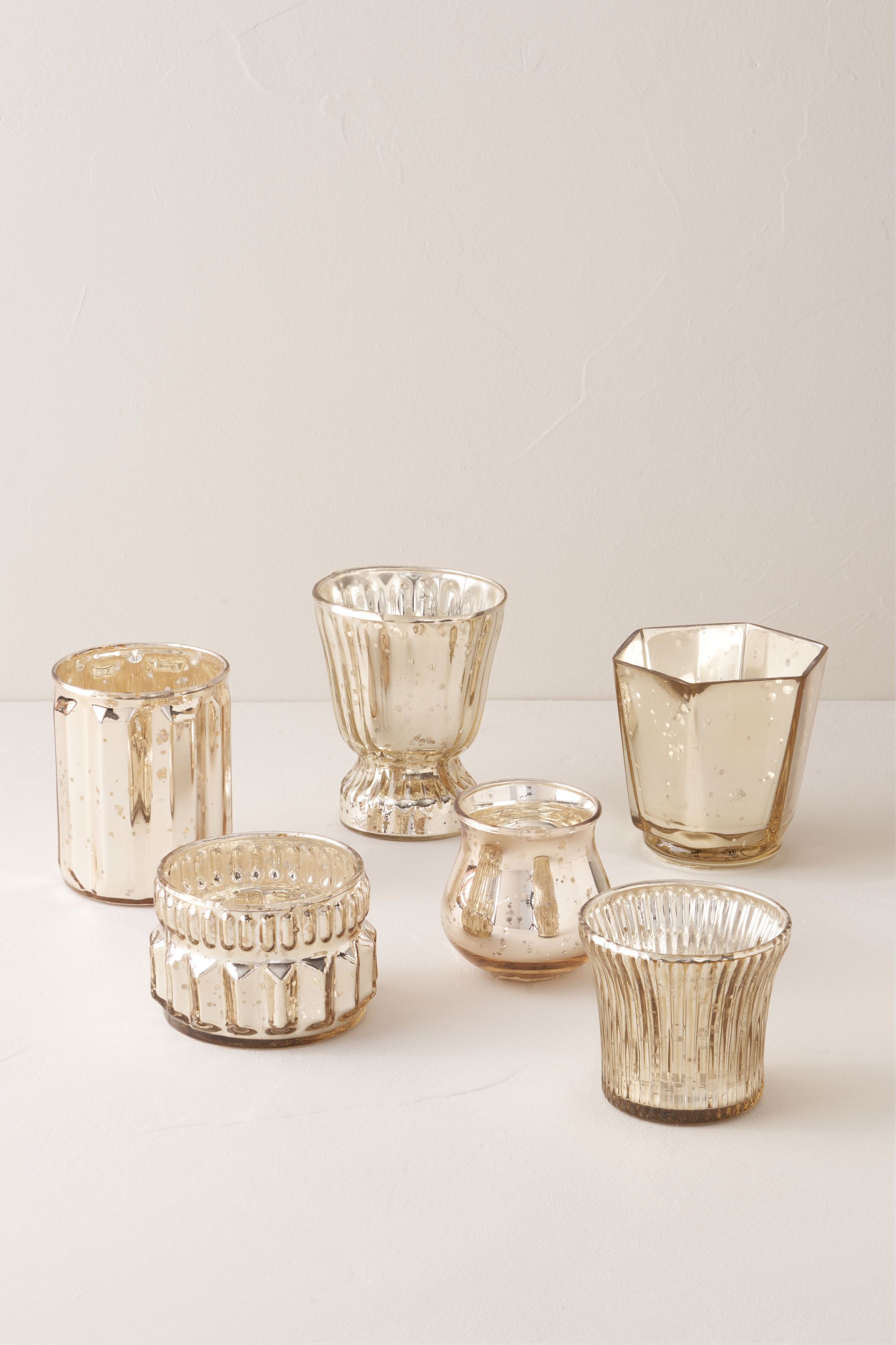 Mixed Mercury Votives Gold In Décor And Ts Bhldn