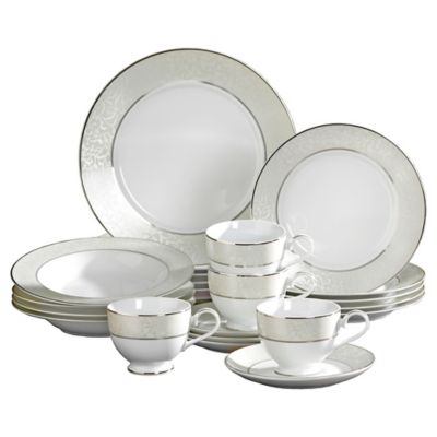 Mikasa® Parchment 20-Piece Fine China Dinnerware Set - Bed Bath & Beyond