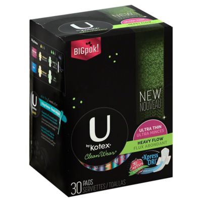 Kotex U 32-Count Ultra Thin Heavy Pads - Bed Bath & Beyond