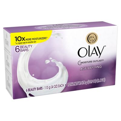 Olay® 6-Count 4 oz. Age Defying with Vitamin E Beauty Bar Soap - Bed ...