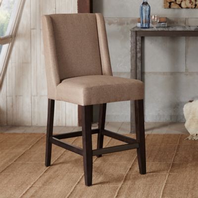 Madison Park Brody Counter Stool in Taupe - Bed Bath & Beyond
