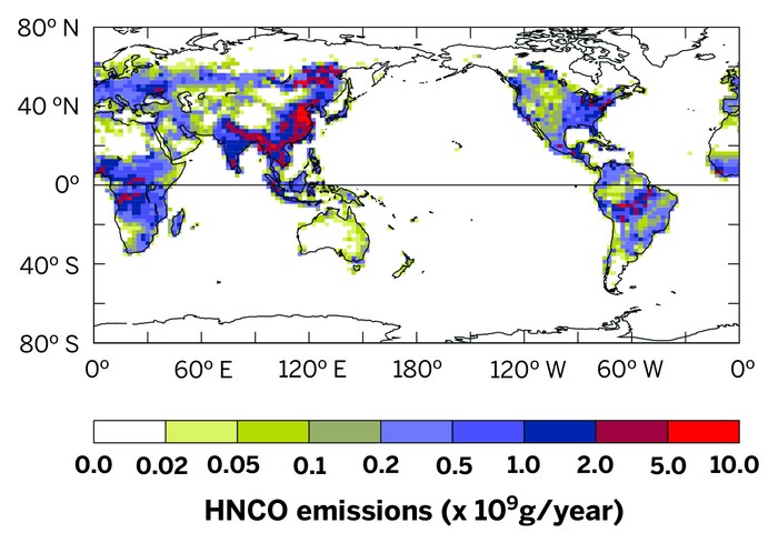 Model-Maps-Isocyanic-Acid-Distribution