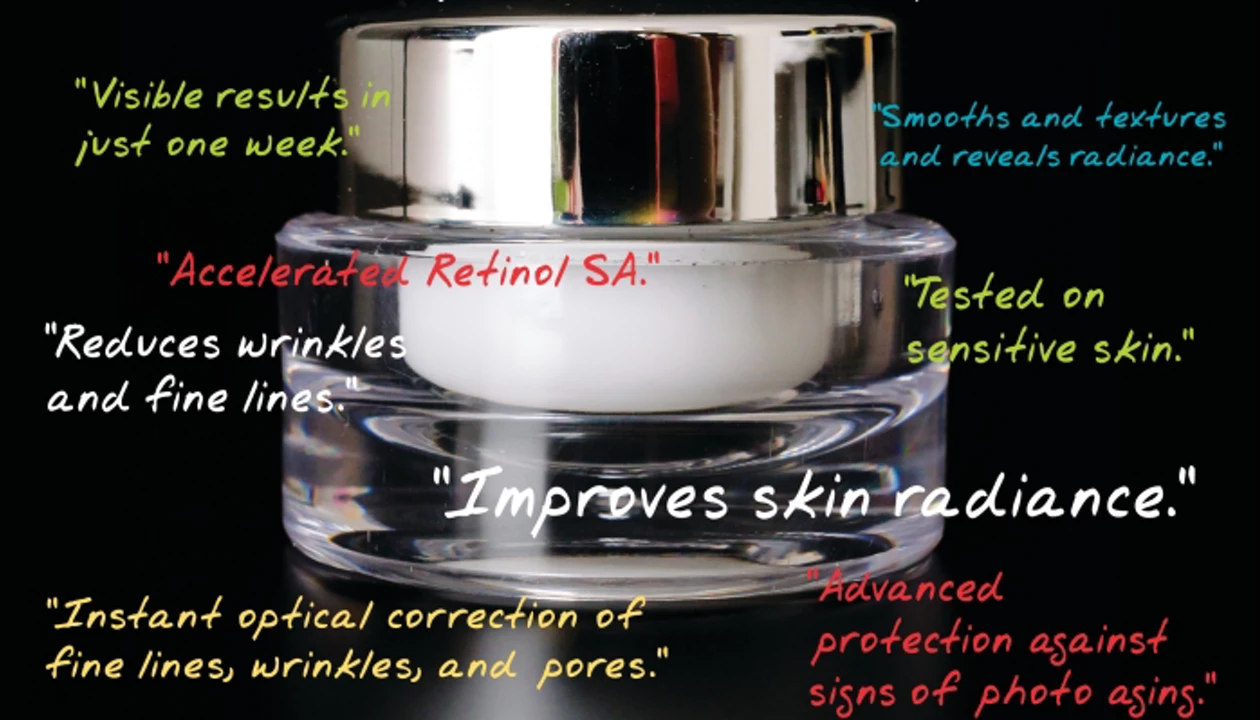 Making cosmetic claims that stick