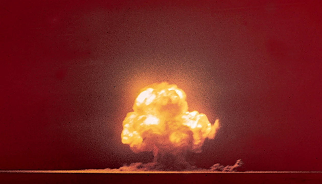 Determining nuclear weapons yields from bomb debris