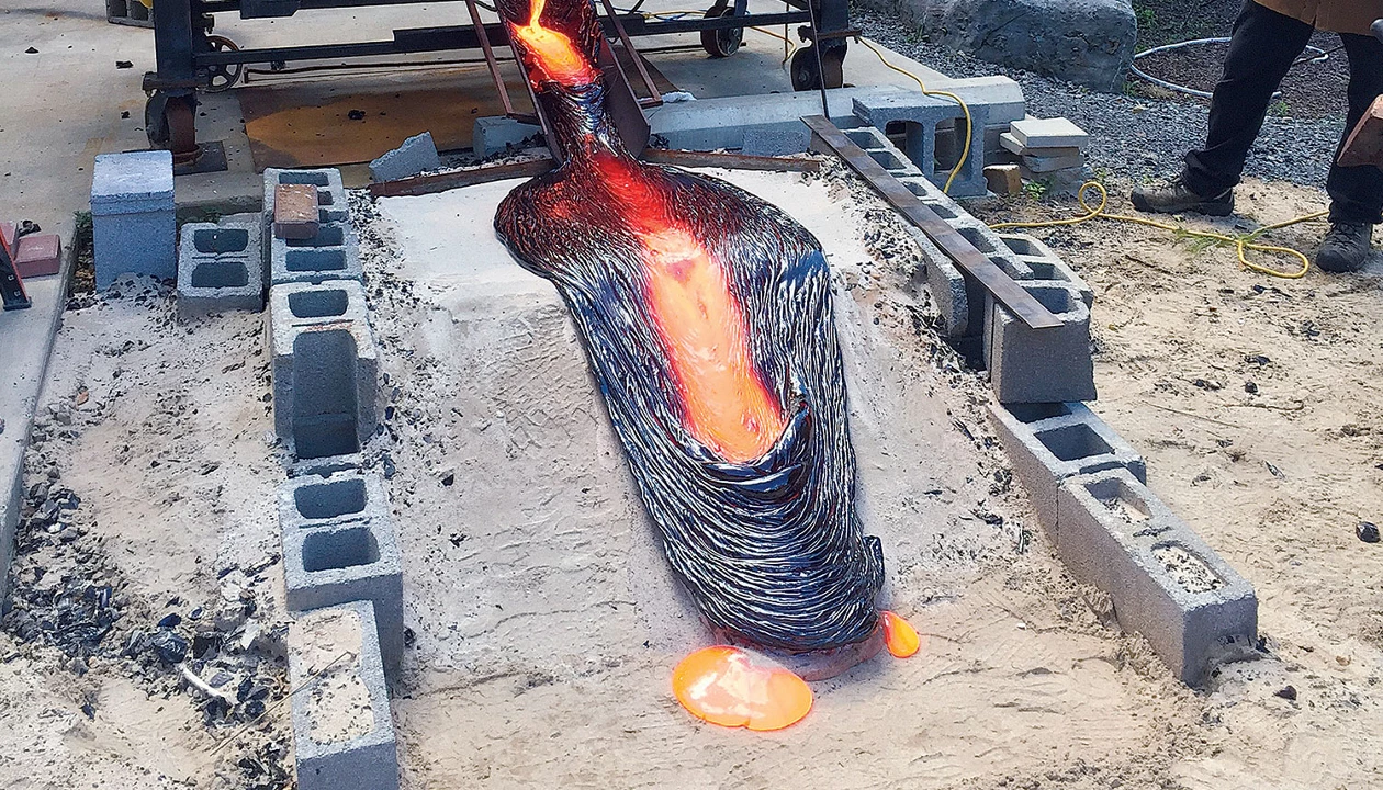 Synthetic lava brings eruption into the lab