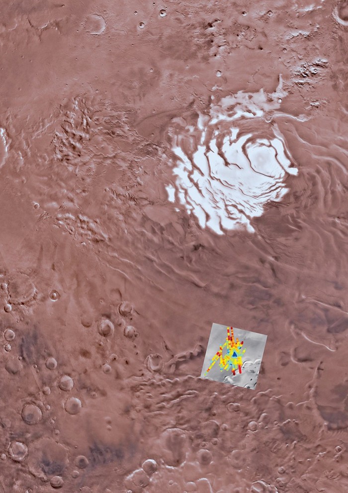 Liquid water detected beneath Mars ice cap