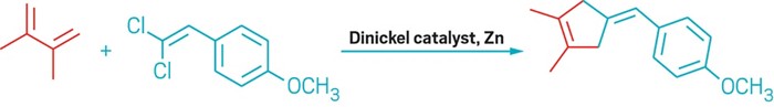 Double metal catalyst constructs 5-carbon rings