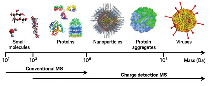 Charge detection mass spectrometry measures molecular structures too ...