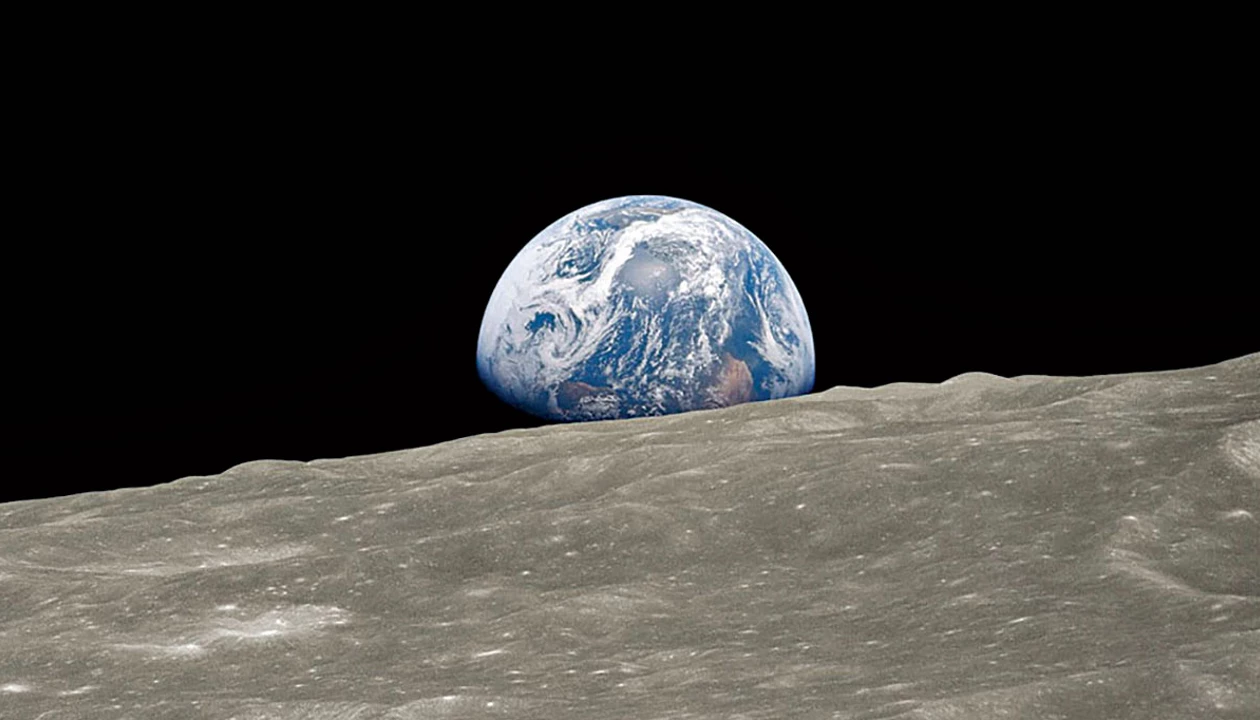The moon has rust, thanks to the Earth