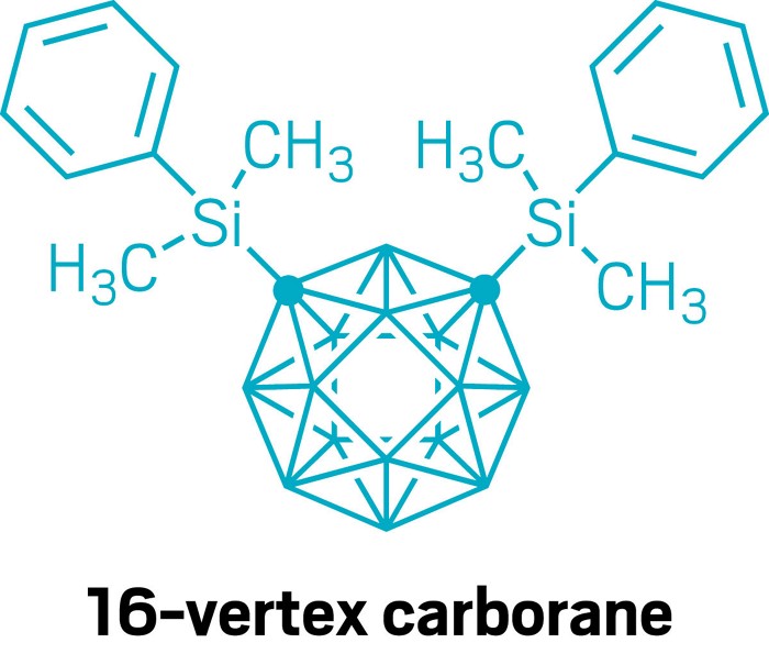 Chemists create carboranes with 15 and 16 vertices
