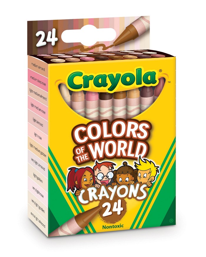 Diverse crayons for coloring diverse scientists