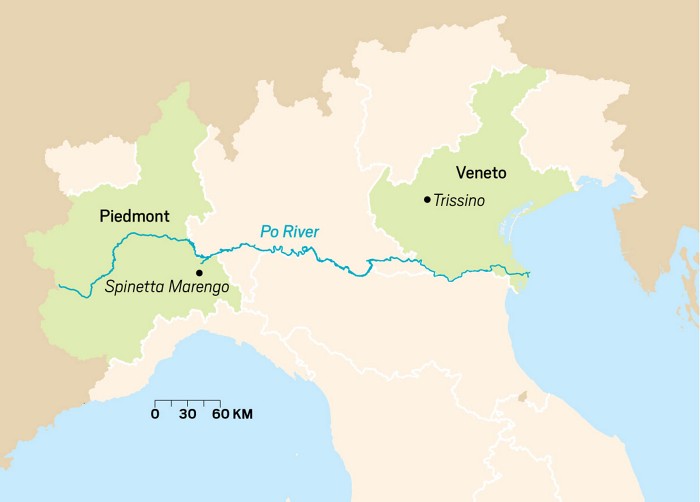 Po River Map