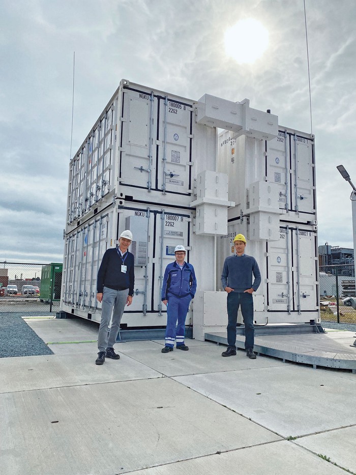 BASF starts battery installation