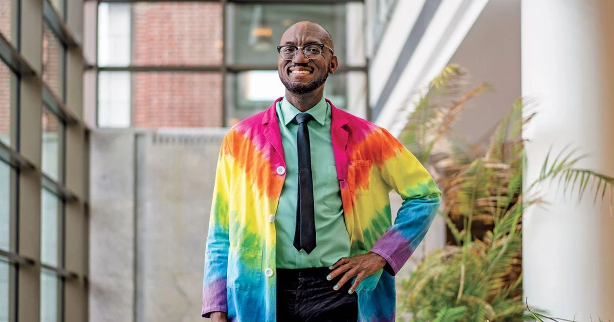 Andre Isaacs inspires future chemists on social media and on campus