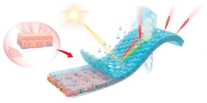 Skin-inspired fabric could keep people much cooler than the air around them