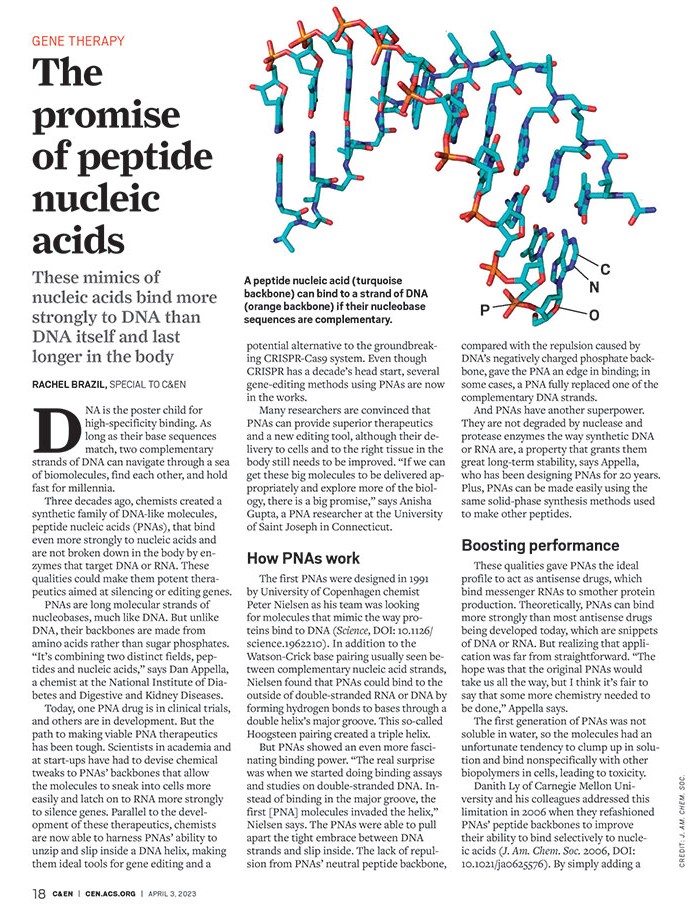 Reactions: Peptide nucleic acids and nitrogen-fixing bacteria