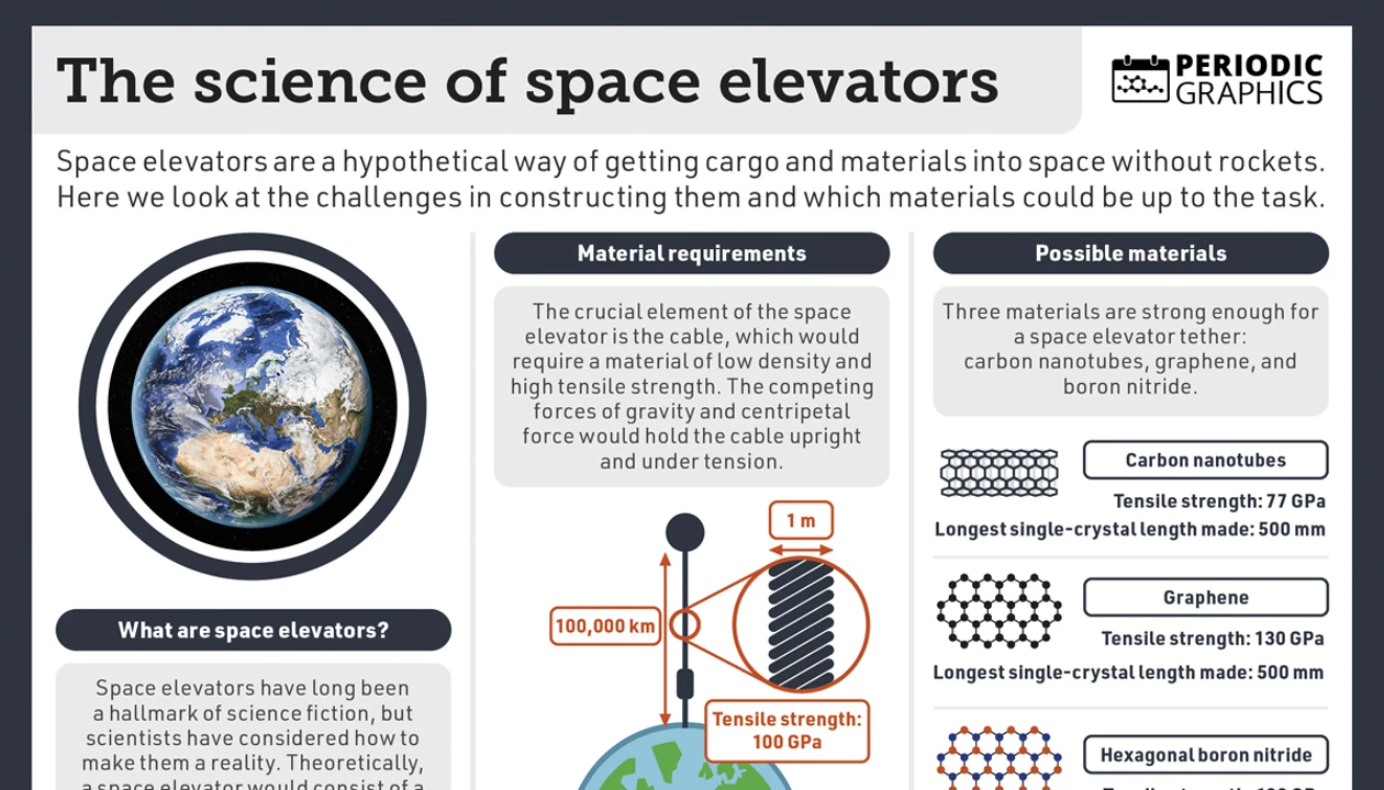 Periodic Graphics: The science of space elevators