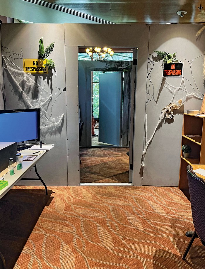 Escape room outreach and playing the publication game