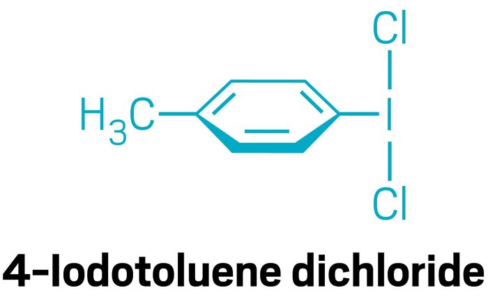 Dichlorination catalyst eschews chlorine gas