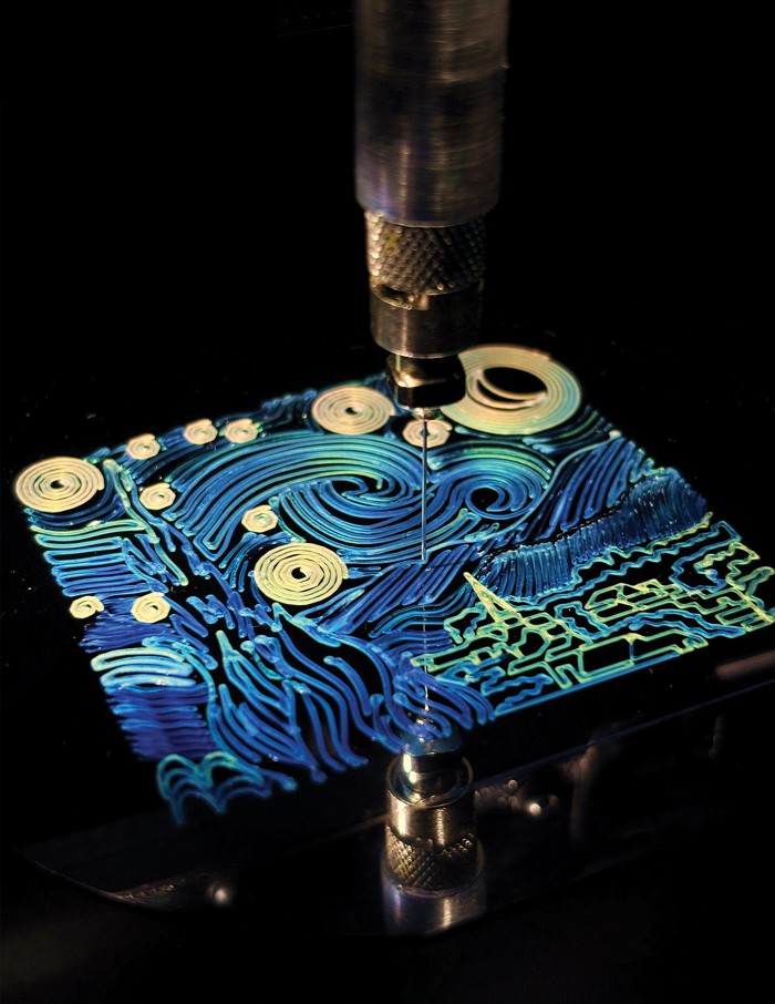 Printable polymer with tunable structural color