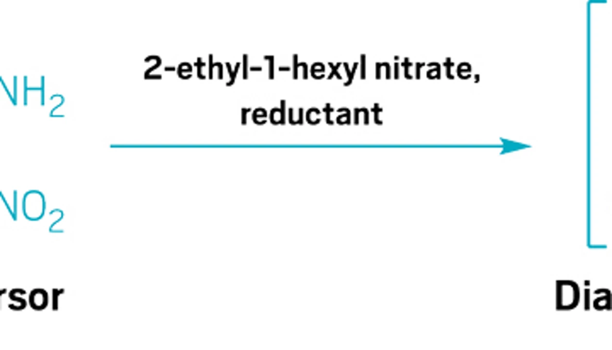 Nitrate reduction route makes aryldiazonium chemistry safer