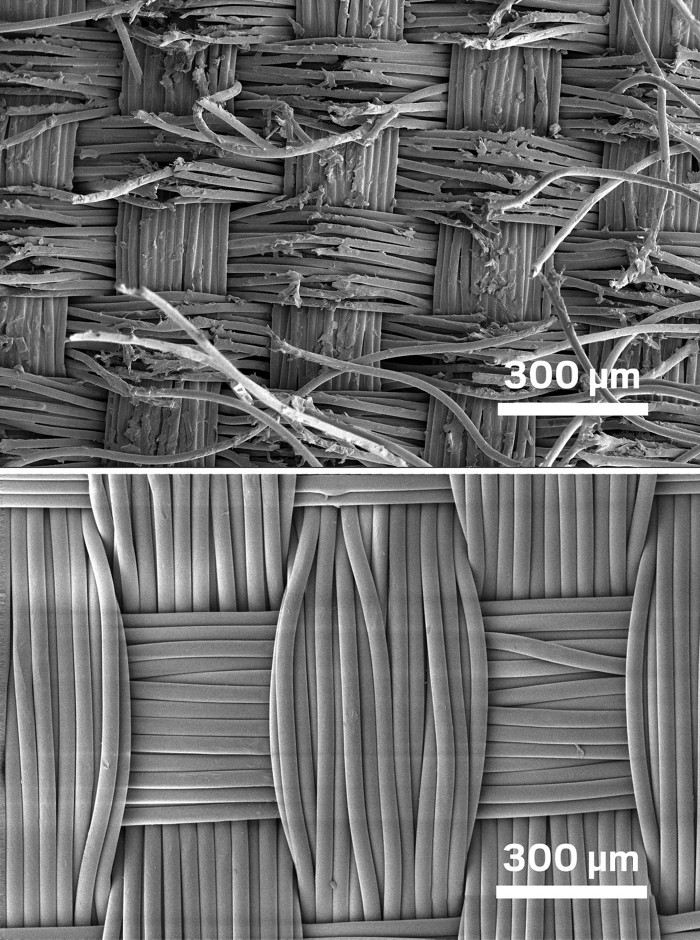 Slippery fabric finish cuts microplastic pollution