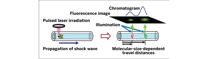 Laser-Induced-Shock-Wave-Chromatography