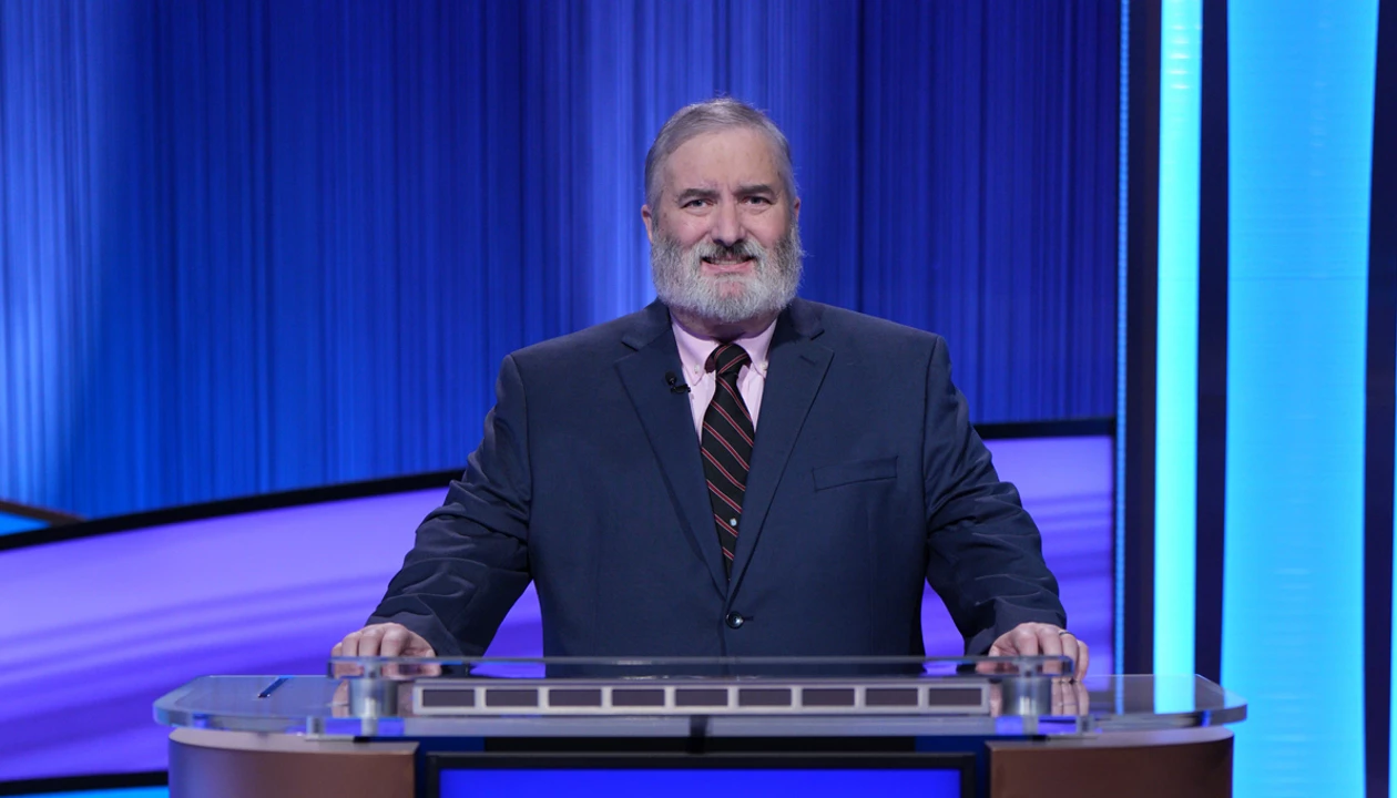 Mike Ferguson takes to the podium on “Jeopardy!”