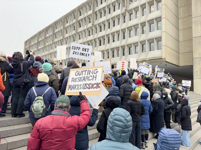 Scientists protest NIH cuts that senator says ‘will kill more Americans’