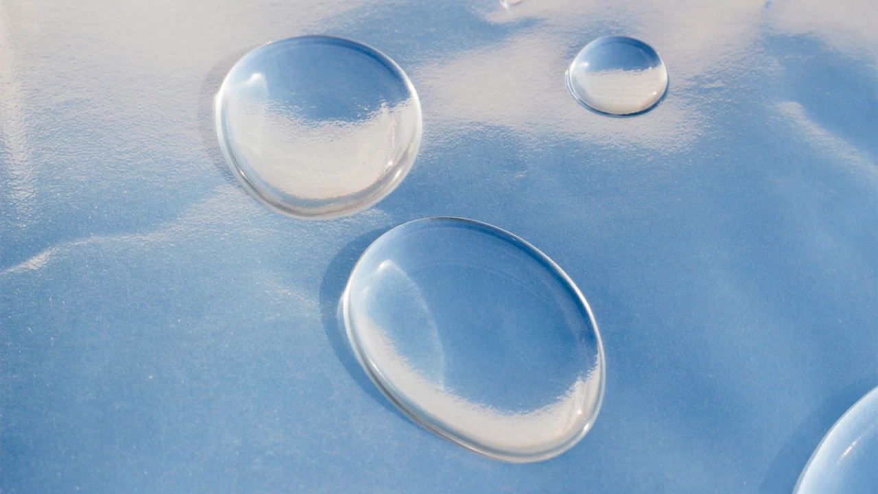Why water nanodrops spread thinner than expected