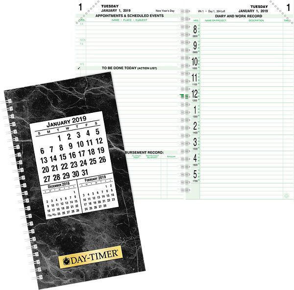 2-Page-Per-Day Original Planner Refill Pocket Size | 98010 | Day-Timer