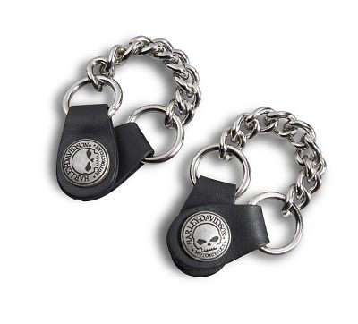 Vest Extender Willie G Half Skull Black Eye - USA Made Leather Biker ...