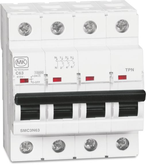 Three Pole & Neutral Miniature Circuit Breaker|Honeywell Building ...
