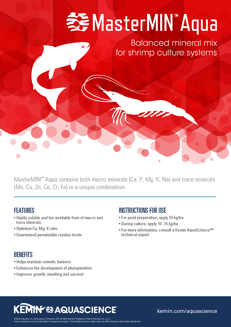 MasterMIN™ Aqua Balanced Minerals for Shrimps | Kemin USA