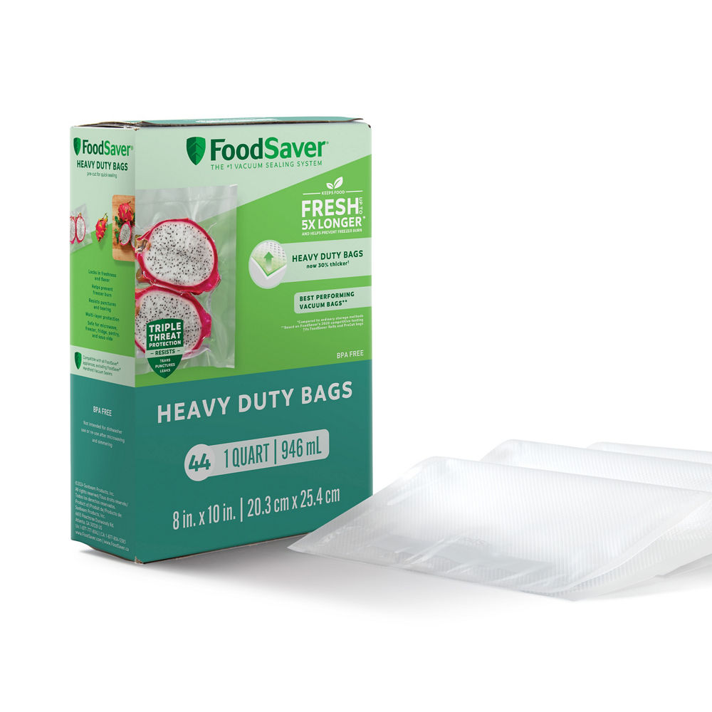 FoodSaver® Heavy Duty Quart Vacuum Seal Bags, 44pk with Triple Threat ...