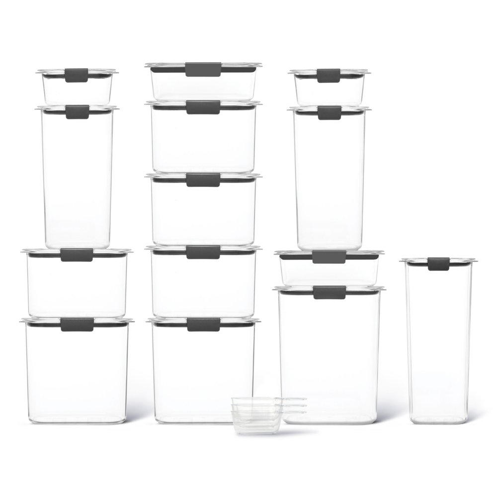 Brilliance™ Pantry Food Storage Container Set, Assorted Sizes | Rubbermaid Brilliance™ Pantry Food Storage Container Set, Assorted Sizes | Rubbermaid