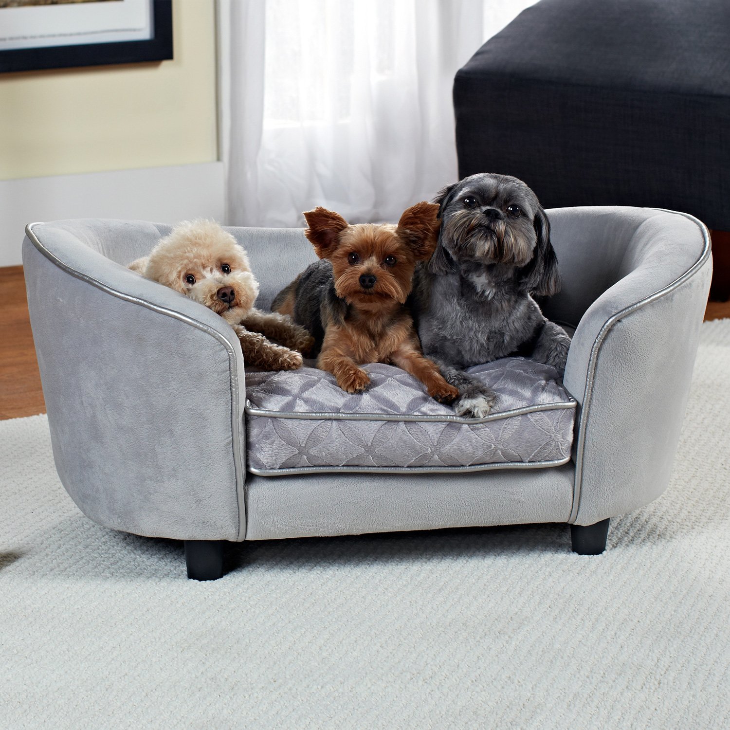 Enchanted Home Pet Quicksilver Sofa Dog Bed In Gray Petco