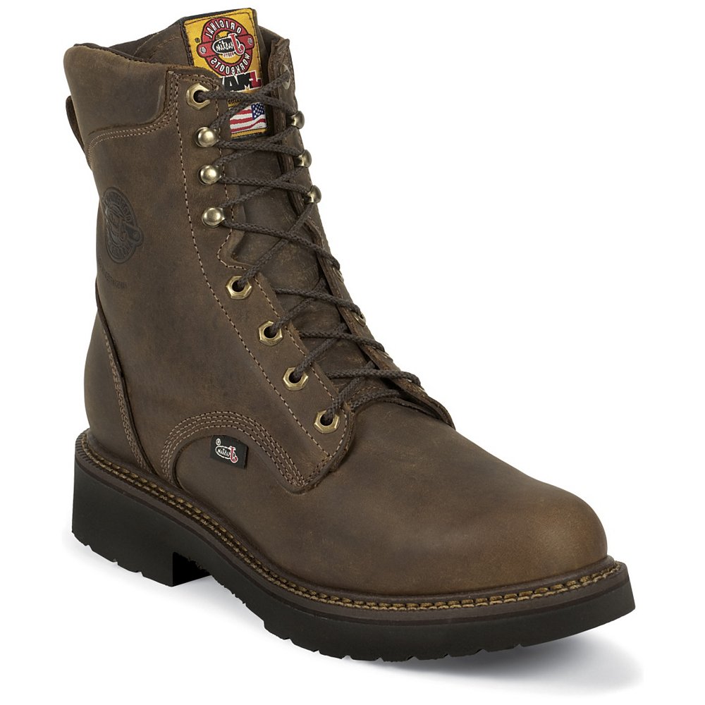 Justin Original Work Rugged Bay Gaucho Steel Toe Boots | Dazzlepulse