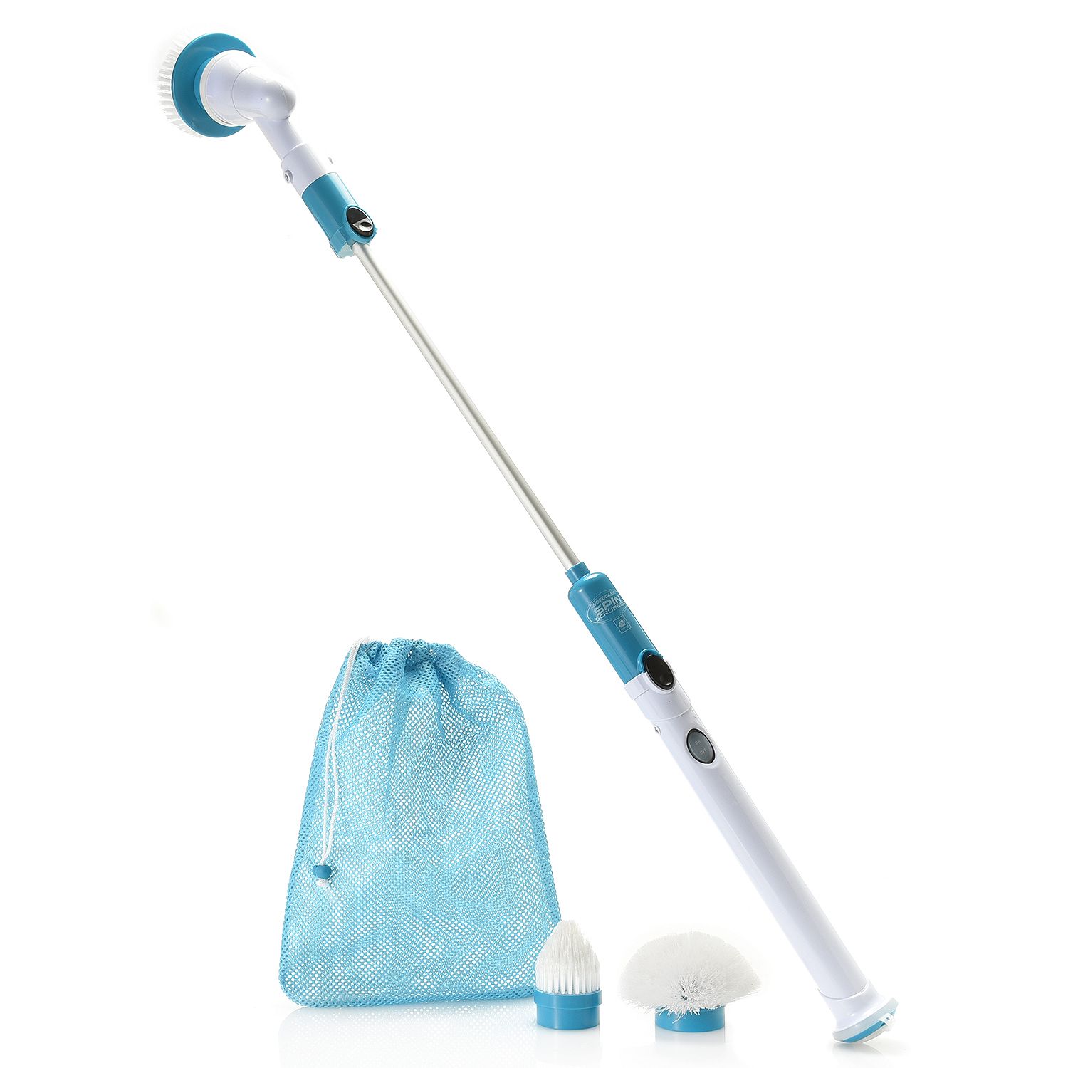 (ShopHQ) Hurricane Spin Rechargeable Power Scrubber w/ 3 Brushes ...