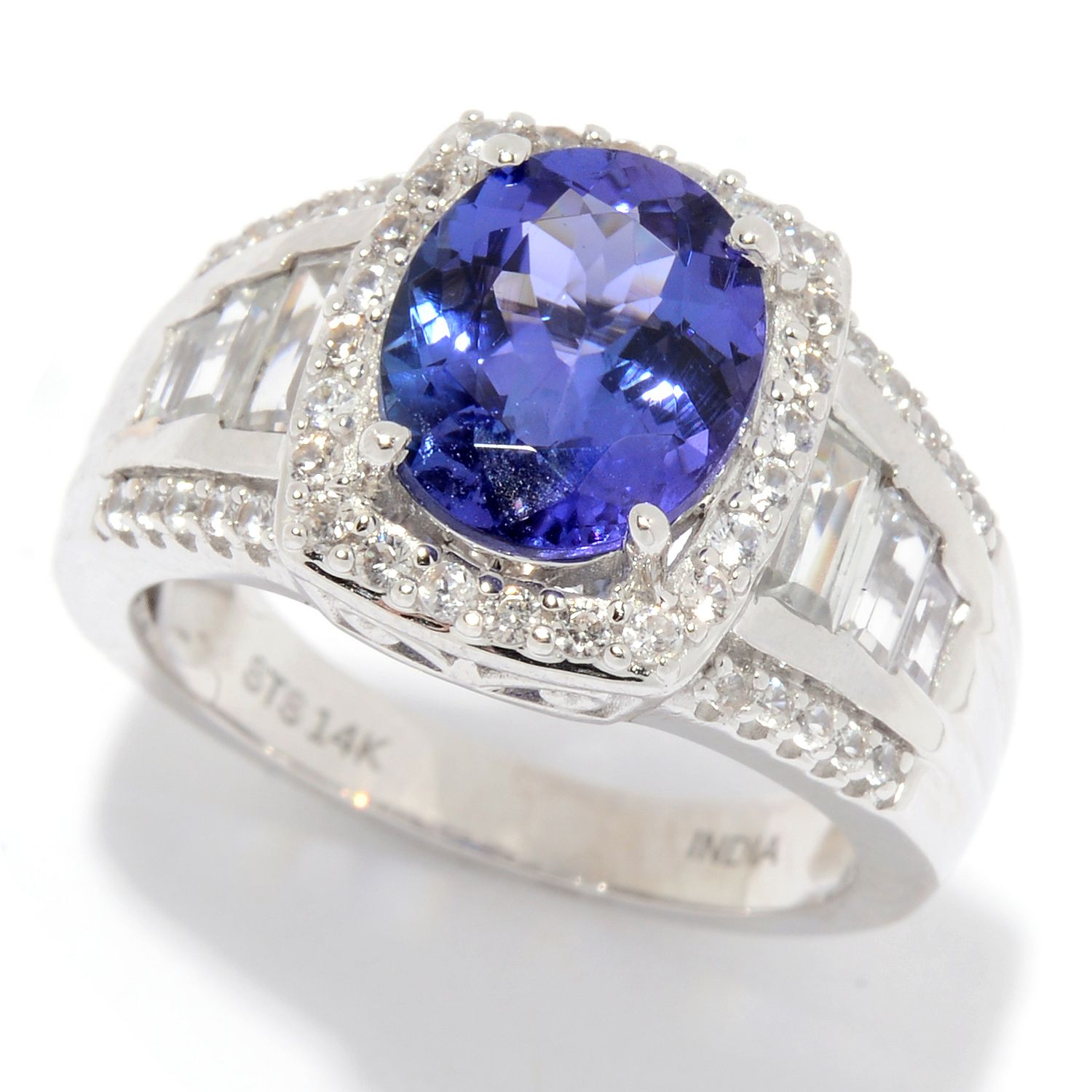 (ShopHQ) Gem Treasures® 14K Gold 3.83ctw AAA Tanzanite & White Zircon ...