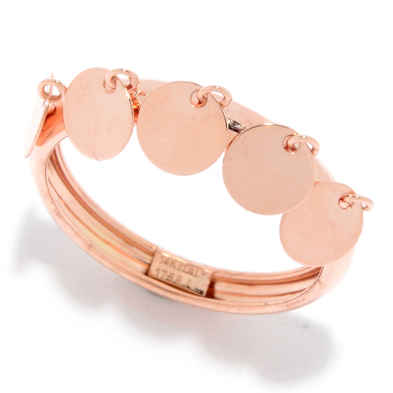 (ShopHQ) Stefano Oro "Glitter Disc" 14K Gold Tubing Choice of Size ...