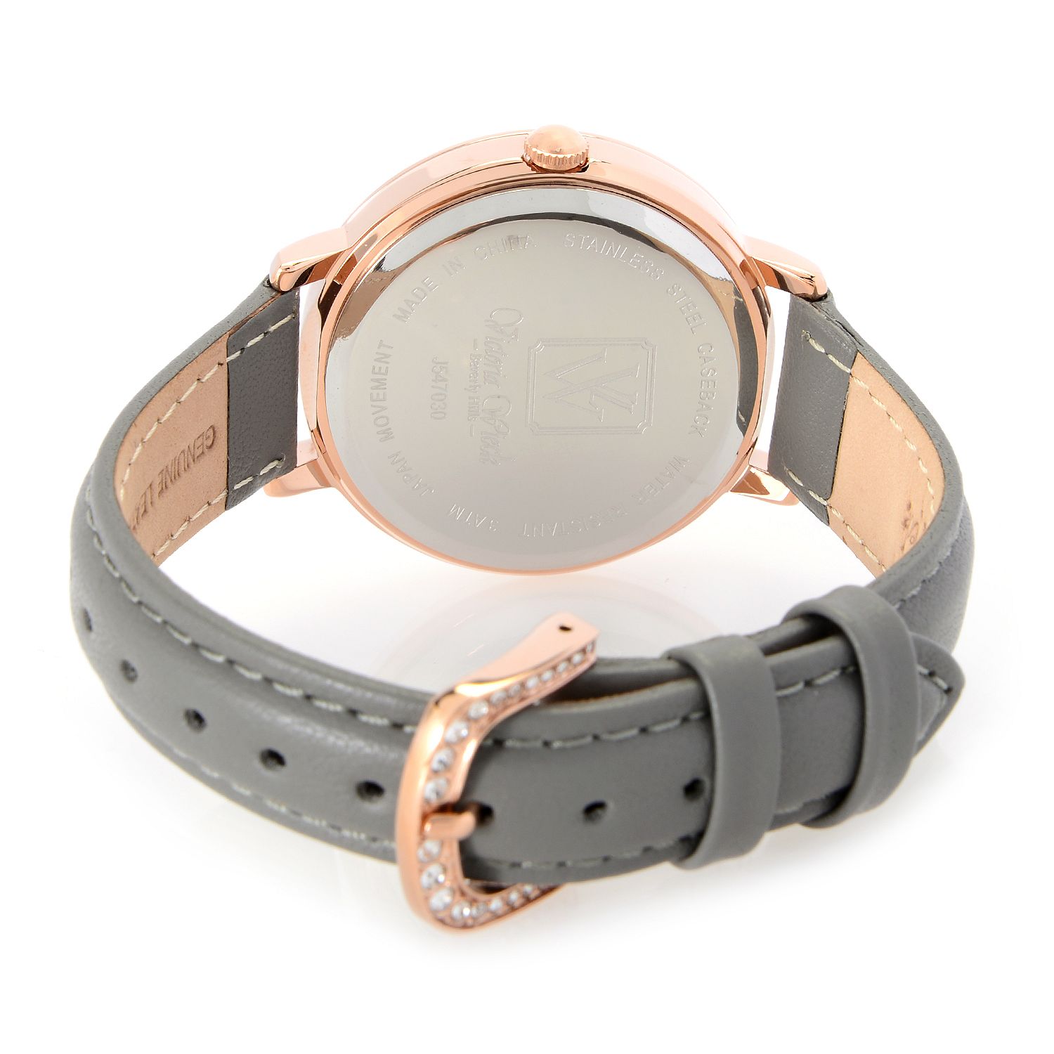 (ShopHQ) Top Deal: Victoria Wieck Women's Quartz Leather Strap Watch w ...