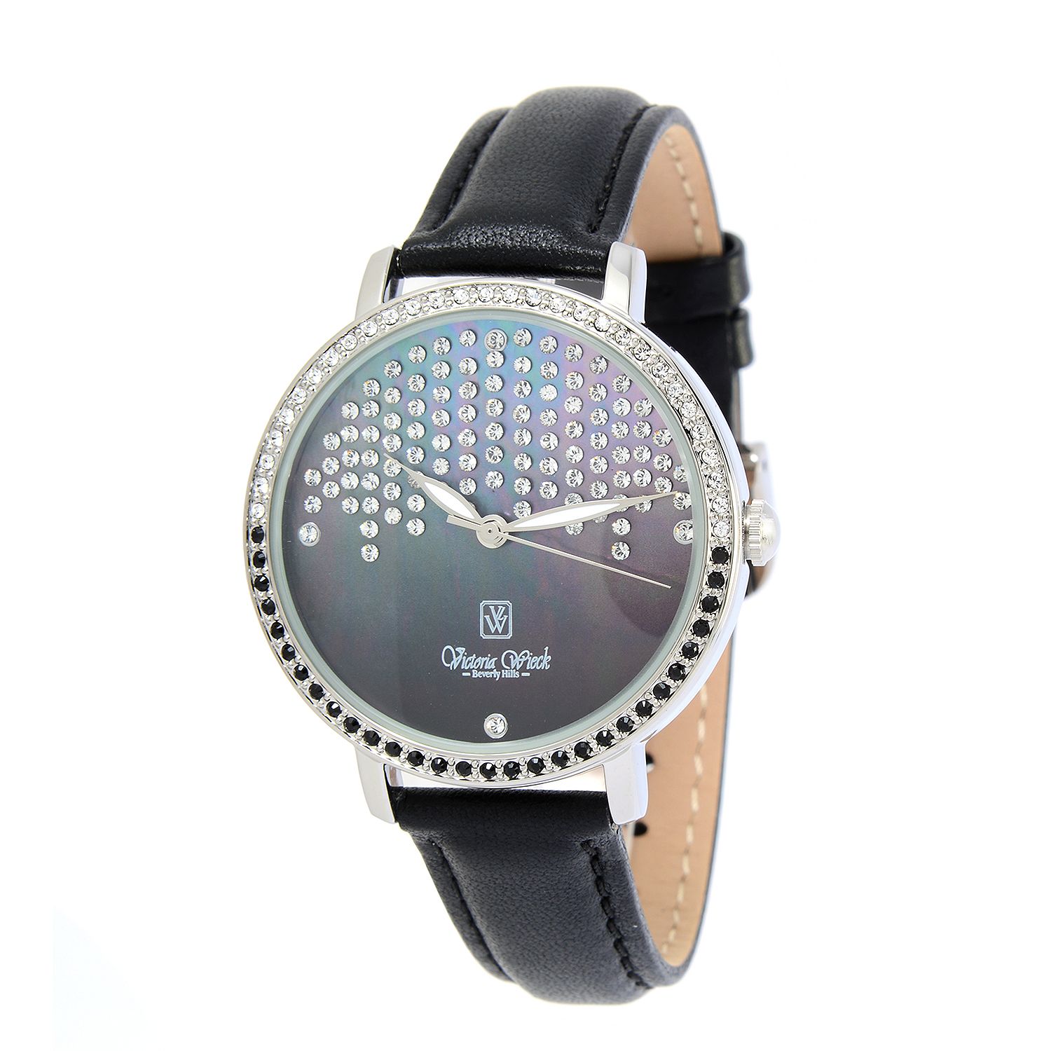 (ShopHQ) Top Deal: Victoria Wieck Women's Quartz Leather Strap Watch w ...